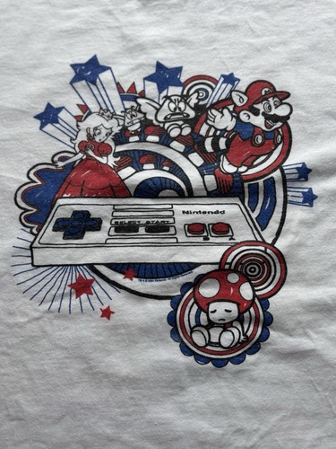 VTG Nintendo Video Game Small S Y2K 2004 Graphic Promo White T Shirt ...