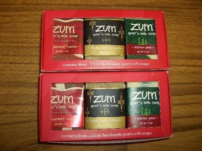 2 Packs Zum Mini 3 Bar Goats Milk Soap Box 1.5 oz each bar | eBay