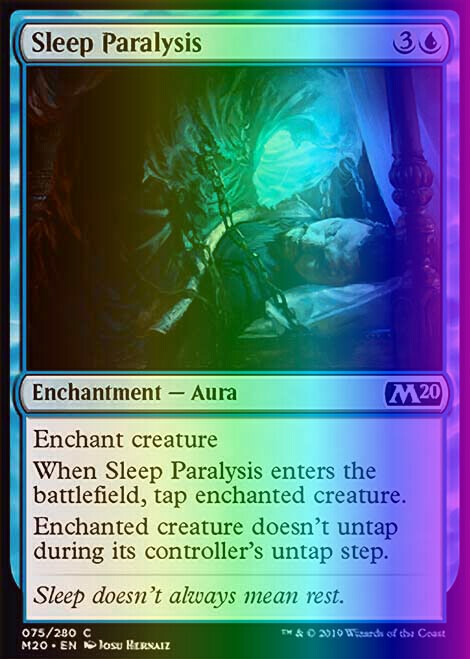 Magic the Gathering MTG Sleep Paralysis (75) Core Set 2020 LP FOIL | eBay