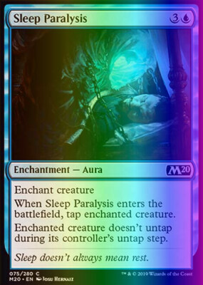 Magic the Gathering MTG Sleep Paralysis (75) Core Set 2020 LP FOIL | eBay