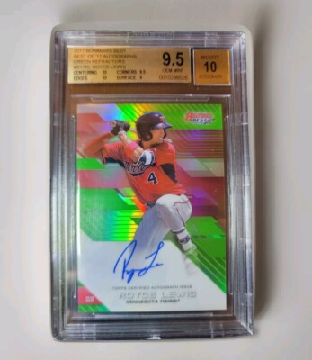2017 Bowman's Best - Royce Lewis Autograph Green Refractor BGS 9.5/10 ...