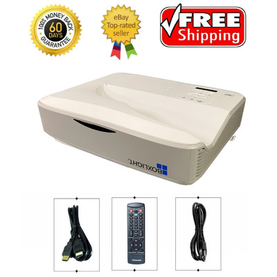 Boxlight P12 BIW DLP Projector WXGA Ultra Short Throw Full HD 3D 1080p ...