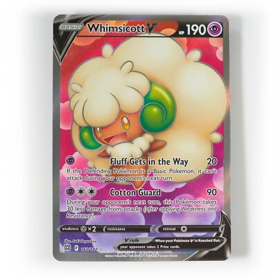 Pokemon - Whimsicott V - 160/172 - SWSH Brilliant Stars - Full Art Card ...