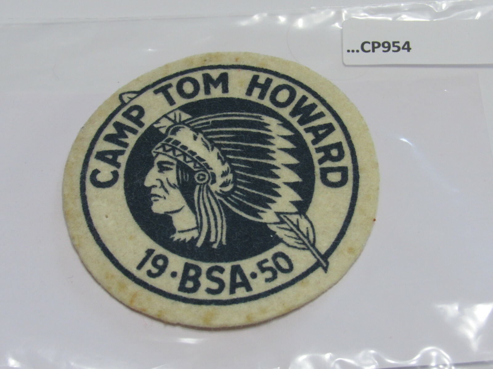 CAMP TOM HOWARD 1950 FELT CP954 | eBay