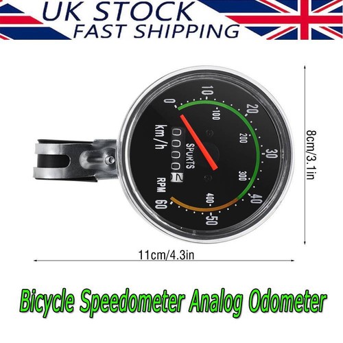 Bicycle Bike Motorcycle Speedometer Analog Mechanical Odometer ...