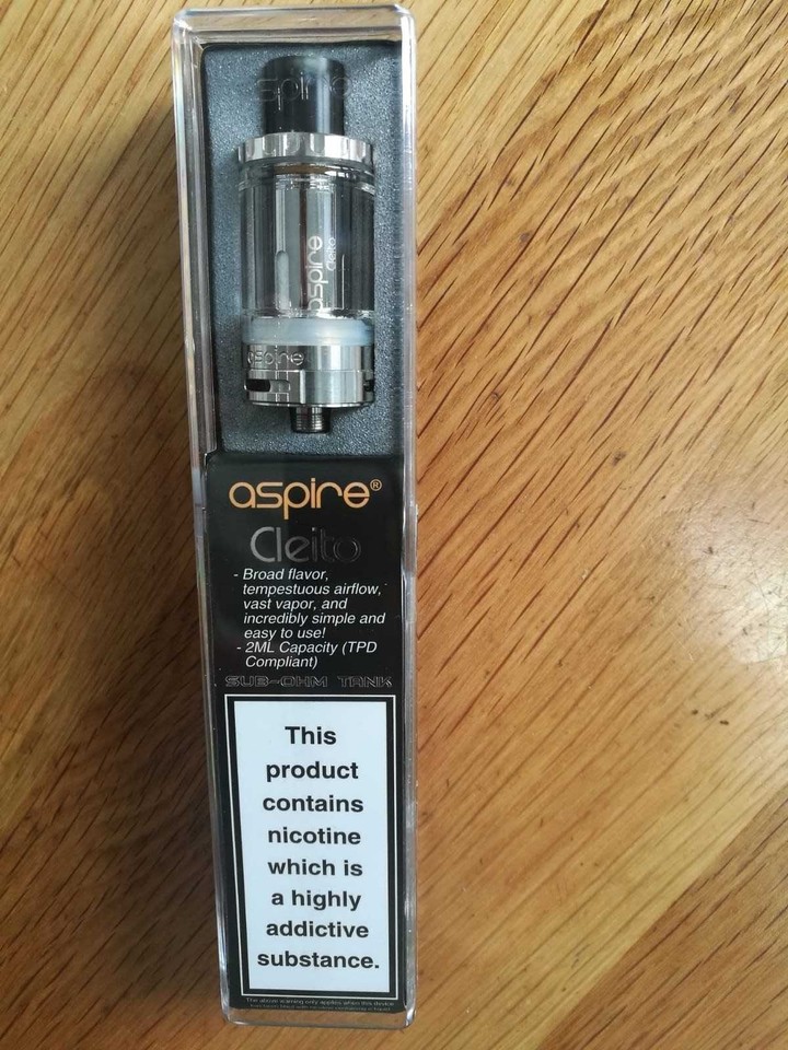 ASPIRE CLEITO TANK XL -2 ML TOP FILL TANK COILS TANK TPD UK | eBay UK