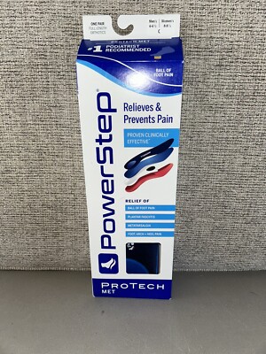Powerstep Pro ProTech Met Orthotic Insoles M 6-6.5 W 8-8.5 | eBay