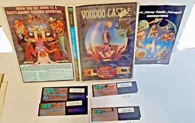 Voodoo Castle Atari 48k Disk Scott Adams Graphic Adventure 1982 Video ...