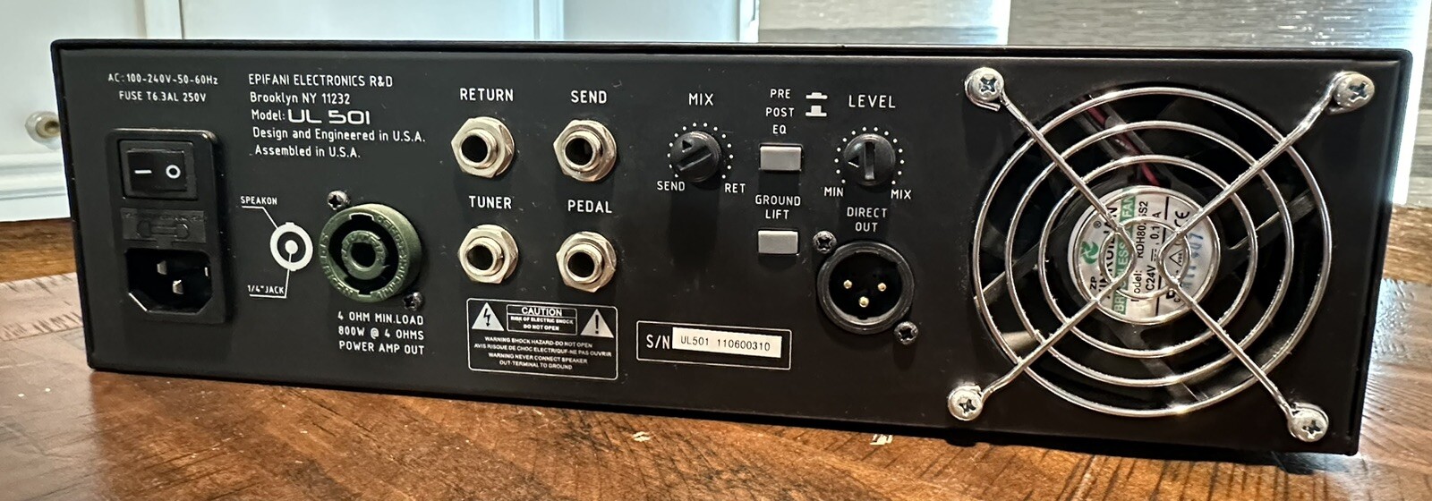 Epifani UL 501 Bass Amplifier 800W Class AB MINT w Box! | eBay