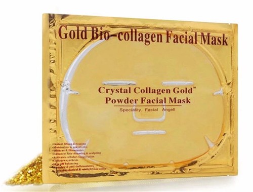 24K Gold Powder Collagen Face Masks EYE Facial Mask Hydrating ...