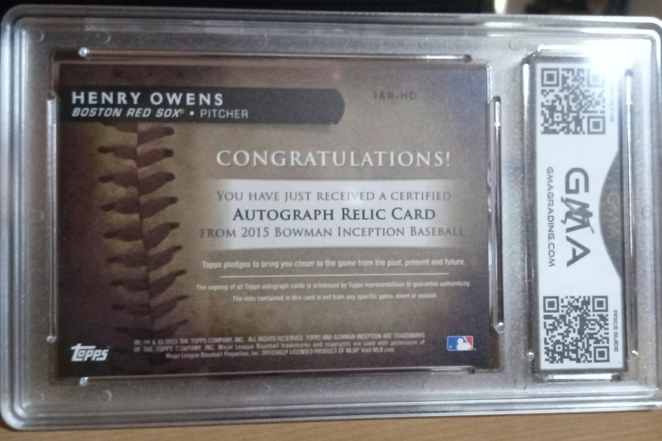 Any Single GRADED MLB BOSTON RED SOX CARDS $9.99 EACH With FREE ...