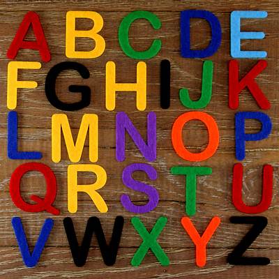 Arial Rounded Alphabet 3mm Felt Capital Letters A-Z 26 Characters Sizes ...