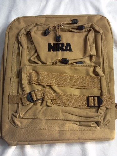 NRA Tactical Backpack, 5 Compartments Hunting Camping Hiking, Khaki Tan ...