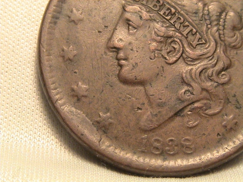 1838 Coronet Head Large Cent N-11/13 | eBay