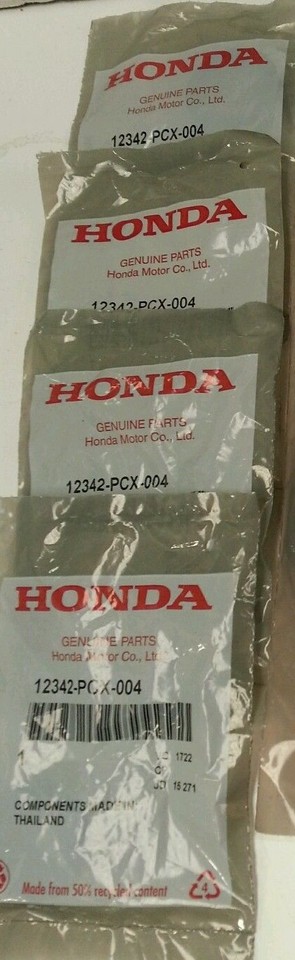 12342-PCX-004 X4 OEM HONDA K-SERIES VALVE COVER TUBE SEAL SET K20 K23 ...