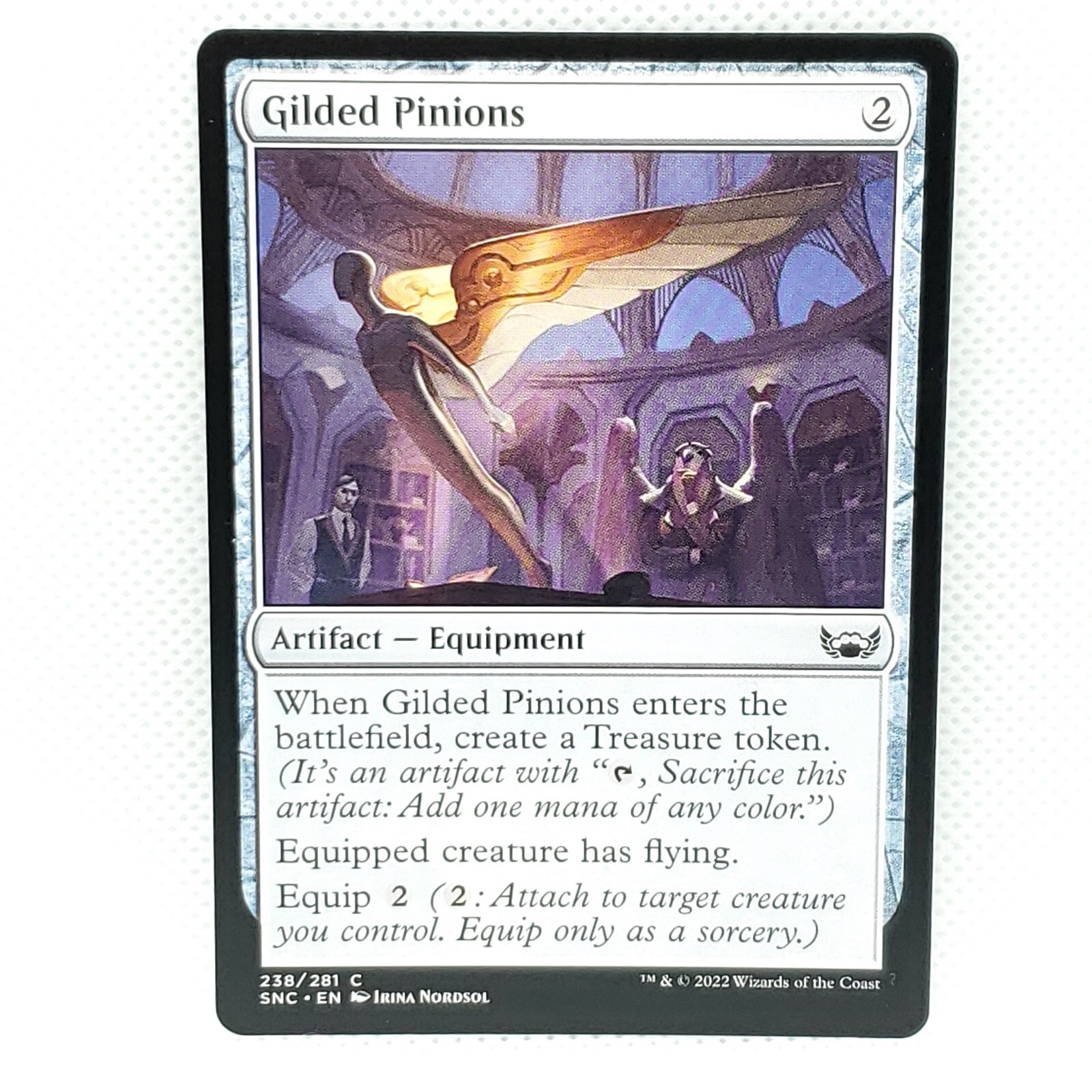 MTG Streets of New Capenna Artifact Equipment Gilded Pinions 238/281 | eBay