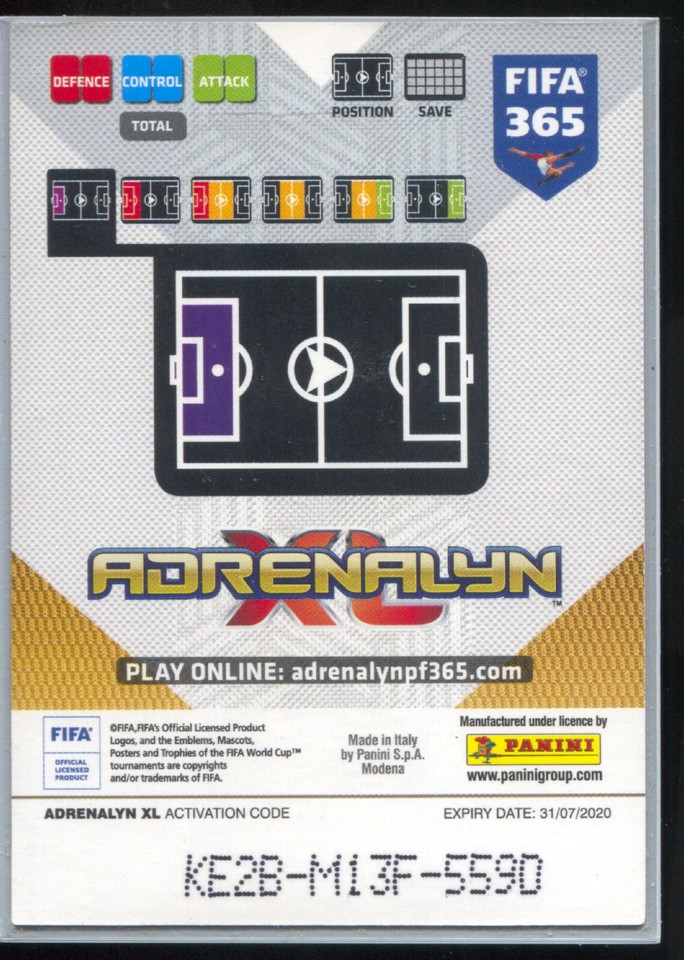 Alisson Becker 2020 Fifa 365 Adrenalyn Panini Sports Soccer Card 335 | eBay