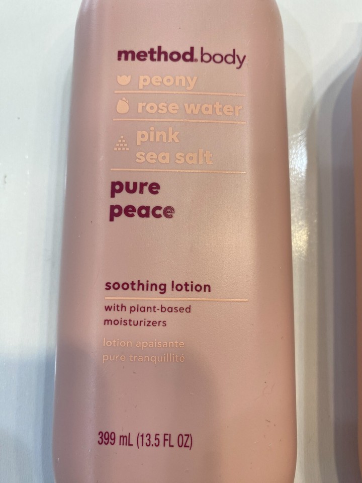 Method Body Pure Peace Bundle or Body Wash and Lotion NEW Peony Rose ...