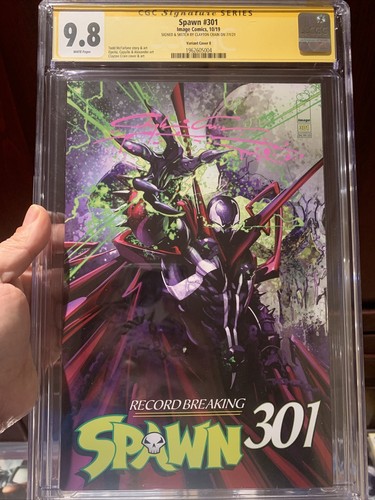 Spawn 301 CGC 9.8 SS 🔥Clayton Crain Murder Signature 🔥Key🔑 Issue L@@K ...