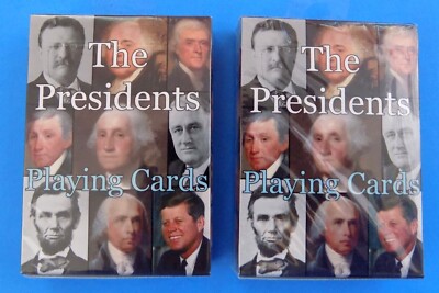 Lot Of 2~Decks~The Presidents~Playing Cards~Made In USA~45 Presidents ...