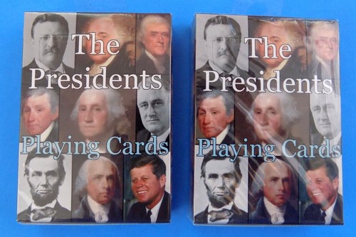 Lot Of 2~Decks~The Presidents~Playing Cards~Made In USA~45 Presidents ...