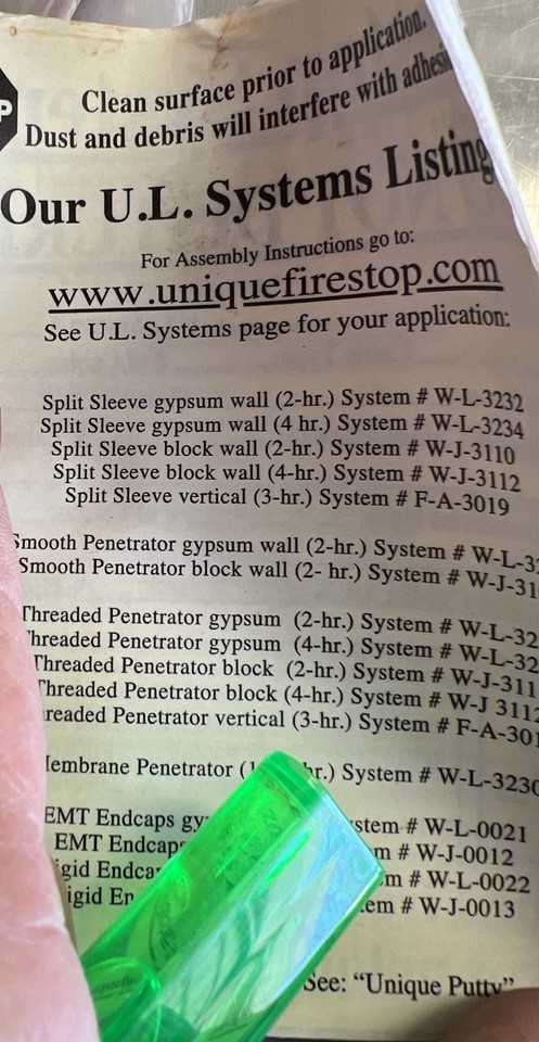 Unique Fire Stop Split Sleeve System Smooth Penetrator 2’’ | eBay