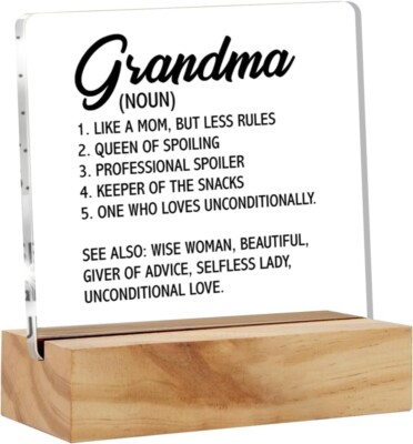 Grandma Gifts From Granddaughter Grandson Grandchildren, Grandma ...