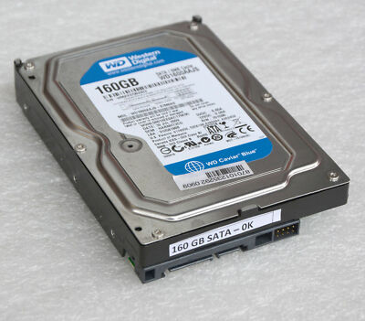 3,5 " 8,89 CM 160 GB S-ATA Hard Drive Western Digital WD1600AAJS Caviar ...