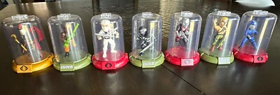 Gi Joe Domez Mini Figures Complete Set Rare Chase Cobra Commander ...