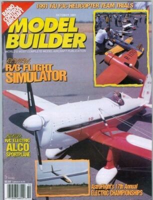 MODEL BUILDER Magazine October 1991 ALCO SportPlane RC 1/2A Scal | eBay