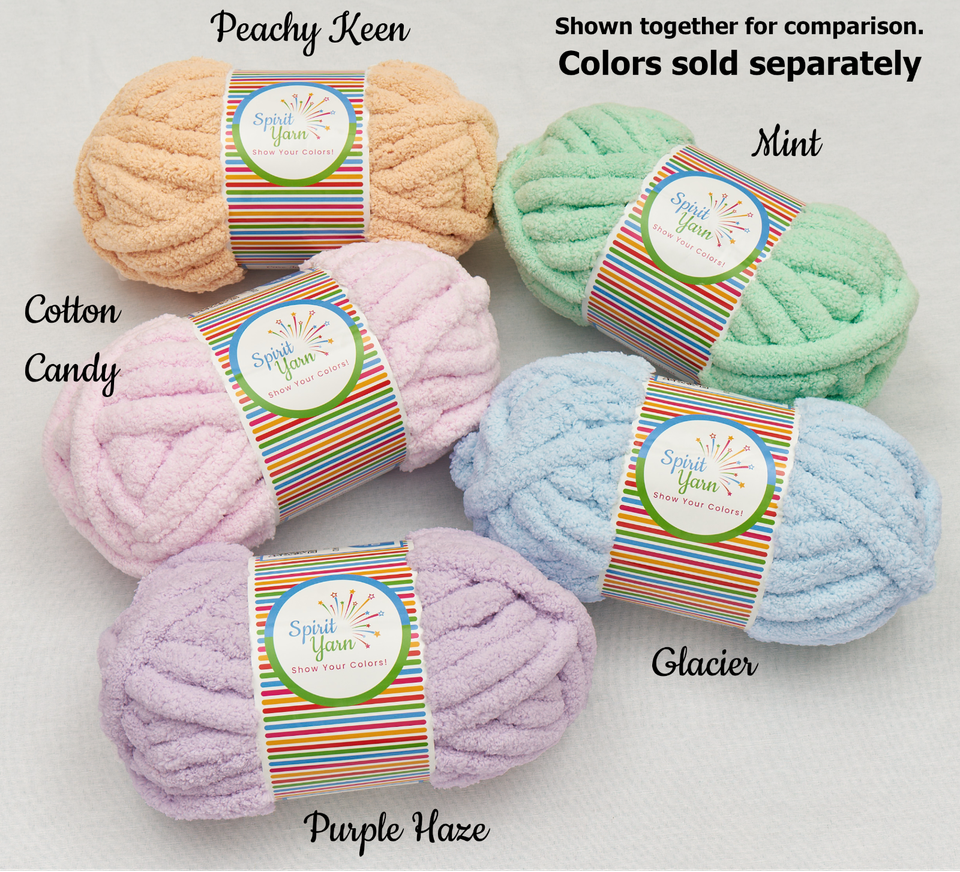 ¾ in. (2 cm) 8oz Jumbo/Chunky Chenille Yarn with Custom Colors. 32 ...