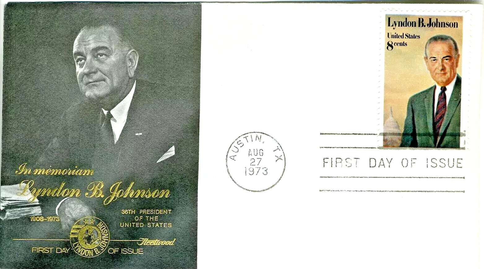 LBJ PRESIDENT LYNDON JOHNSON MEMORIAL 1973 AUSTIN TEXAS SPEC FLEETWOOD ...