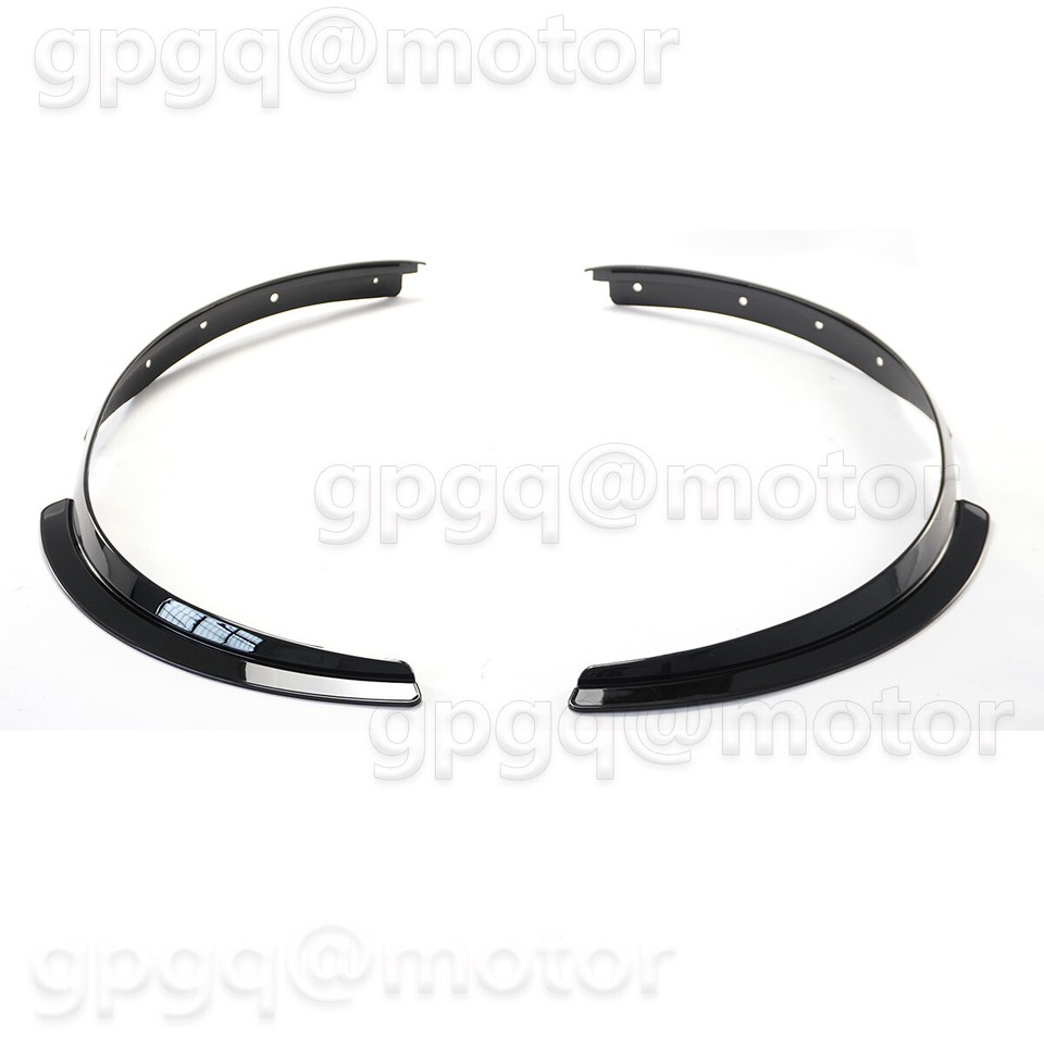 For Corvette C8 2020-2025 Glossy Black Front Wheel Trim Fender Flares ...