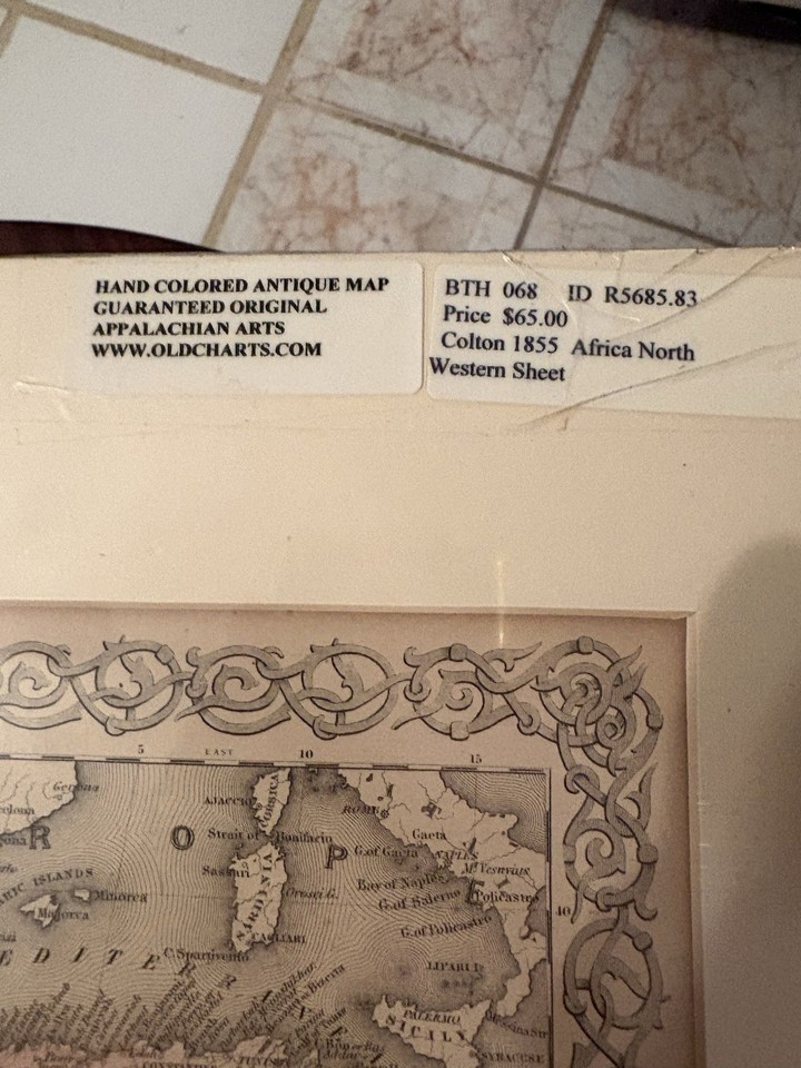 1855 Map Of North Africa Western Sheet | eBay