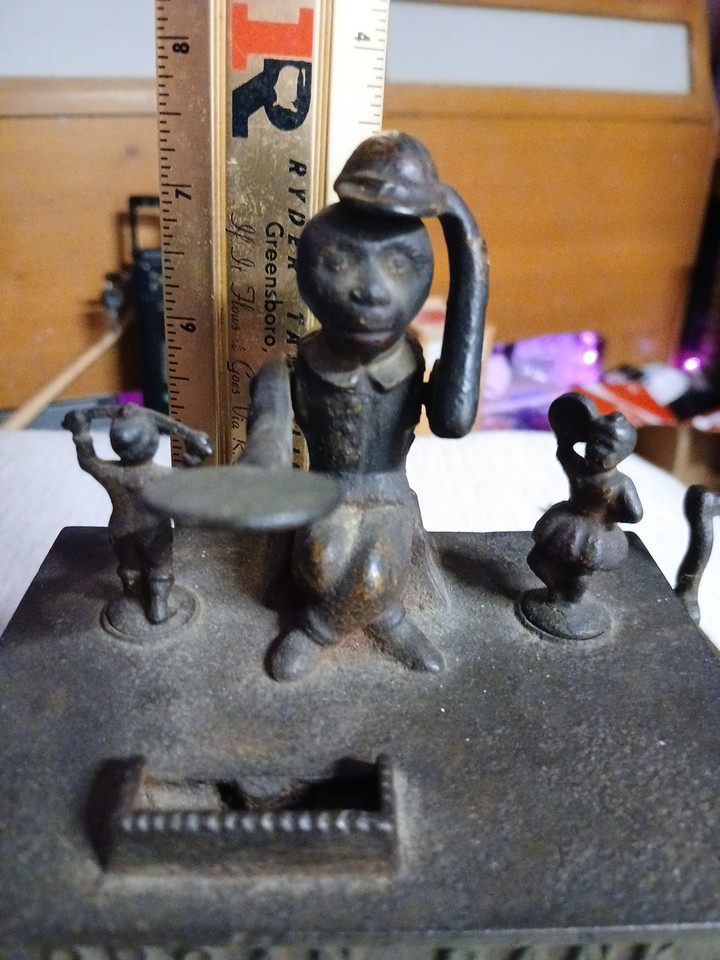 RARE c 1882 Antique Kyser & Rex Mechanical Organ Cast Iron Bank ...