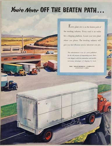1950 Print Ad The Trailmobile Company Semi-Trucks & Trailers Cincinnati ...