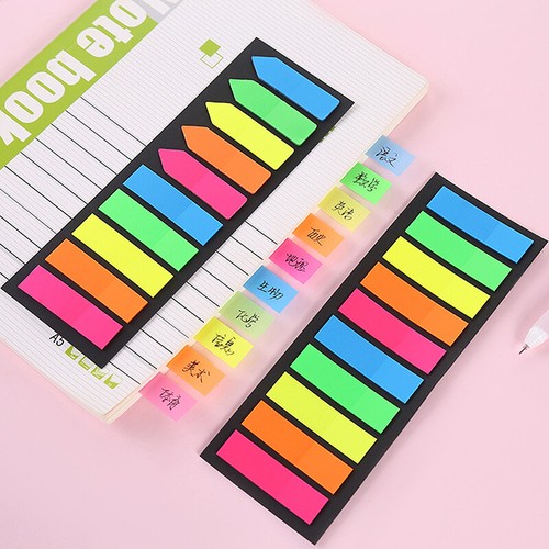 200pcs Color Clear Index Tabs for Page Marker Stickers Office School ...