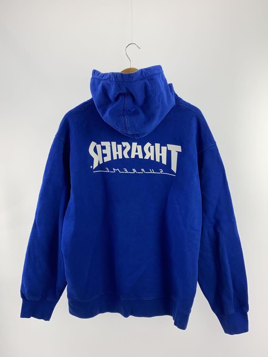 Supreme Hoodie 21FW Thrasher Hooded Sweatshirt L Cotton Blue Supreme Hoodie 21FW Thrasher Hooded Sweatshirt L Cotton Blue