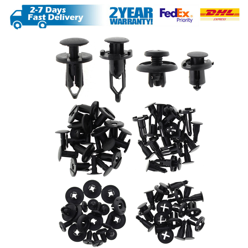 40PCS Car Push Retainer Pin Body Bumper Rivets Trim Moulding Clips Set ...