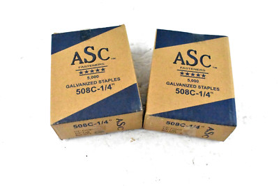 ASC 508C - 1/4" Galvanized Staples Box Of 5000 Lot Of 2 | eBay