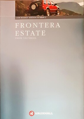 Vauxhall Frontera Estate Brochure 1998 | eBay UK