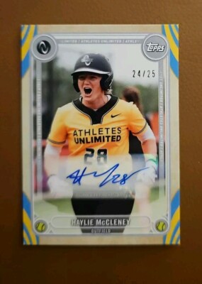 2024 Topps AU Athletes Unlimited Softball Haylie McCleney Auto 24/25 | eBay
