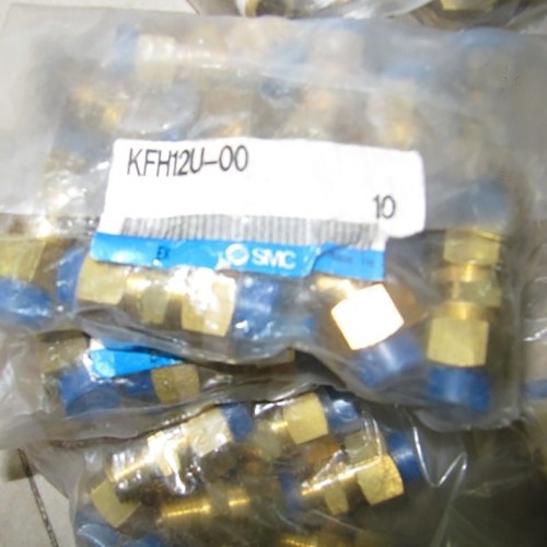 A 1PCS SMC KFH12U-00 Brass Embedded Fitting Flush Through Connector New ...