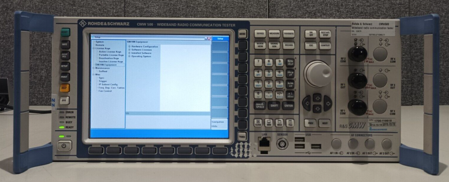 Rohde & Schwarz CMW500, Wideband Radio Communication Tester -Loaded W ...