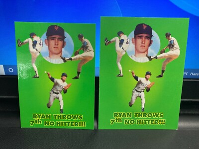 2 Different Nolan Ryan Old Broder 7th No Hitter Oddballs Regular ...