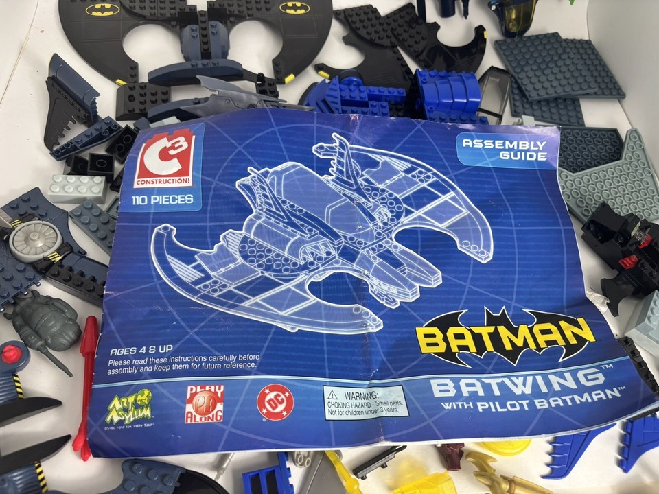 C3 Batman Batwing And Mini Batmobile Parts And Pieces over 136 pcs ...