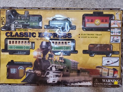 RARE CLASSIC EXPRESS "WESTERN EXPRESS" TRAIN SET BATTERY OPERATED ...