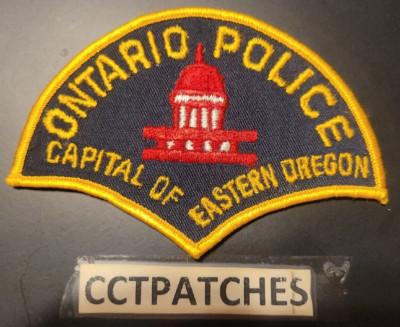 ONTARIO, OREGON POLICE SHOULDER PATCH OR | eBay