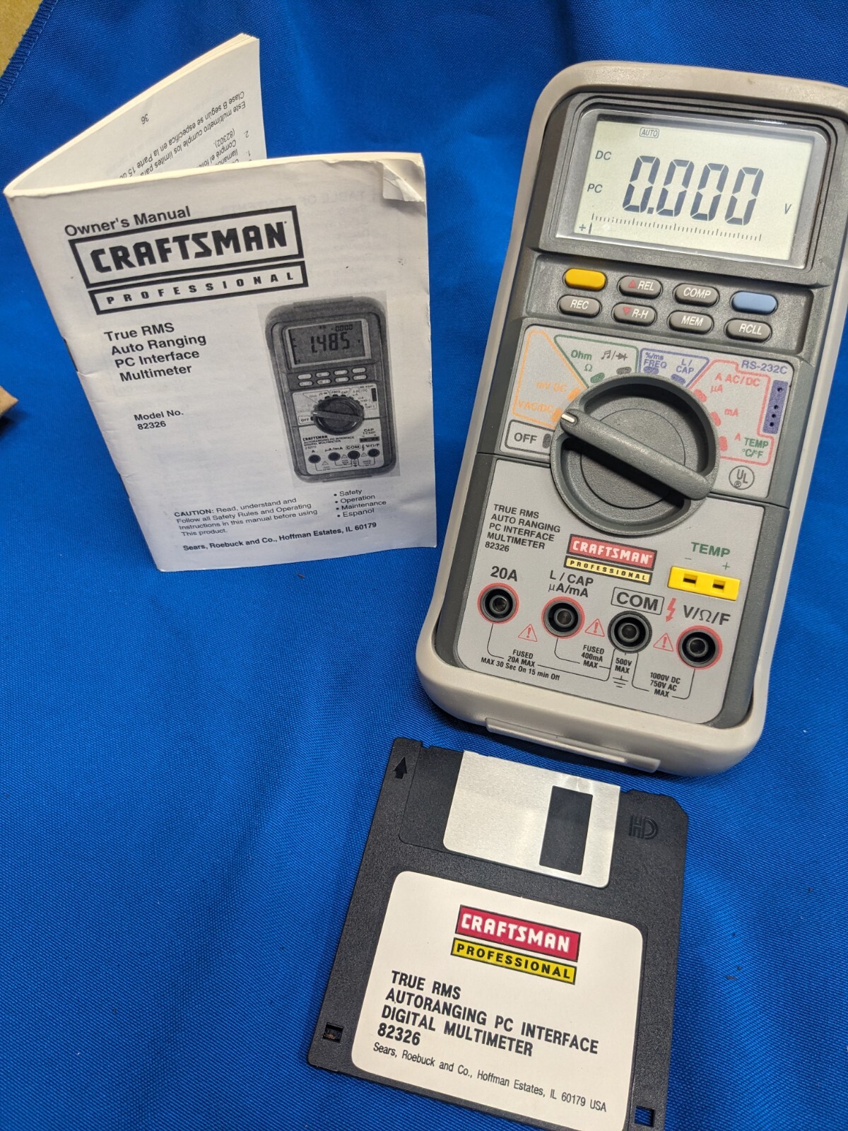 Craftsman Professional true rms PC Interface AutoRanging Multimeter ...