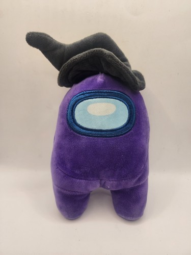 Toikido Among Us Halloween Purple Plush Costume Crew Member Witch Hat ...